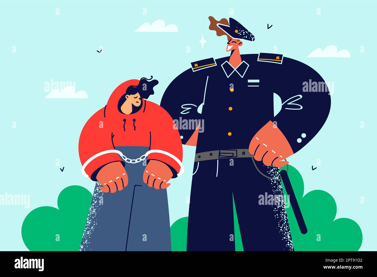 Police arrest juvenile -Fotos und -Bildmaterial in hoher Auflösung – Alamy