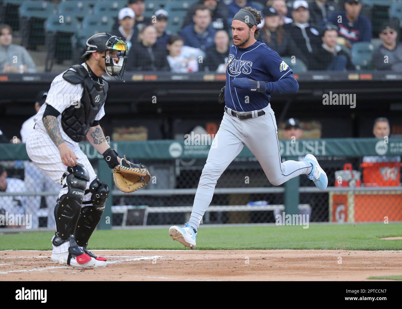CHICAGO, IL - APRIL 27: Tampa Bay Rays right fielder Josh Lowe (15 ...