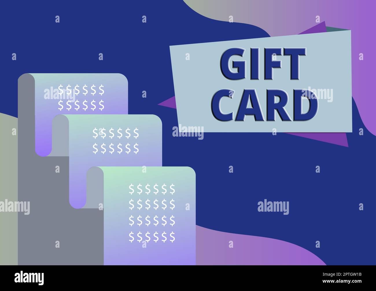 Schreiben mit Text Geschenkkarte, konzeptionelles Foto Ein Geschenk ...