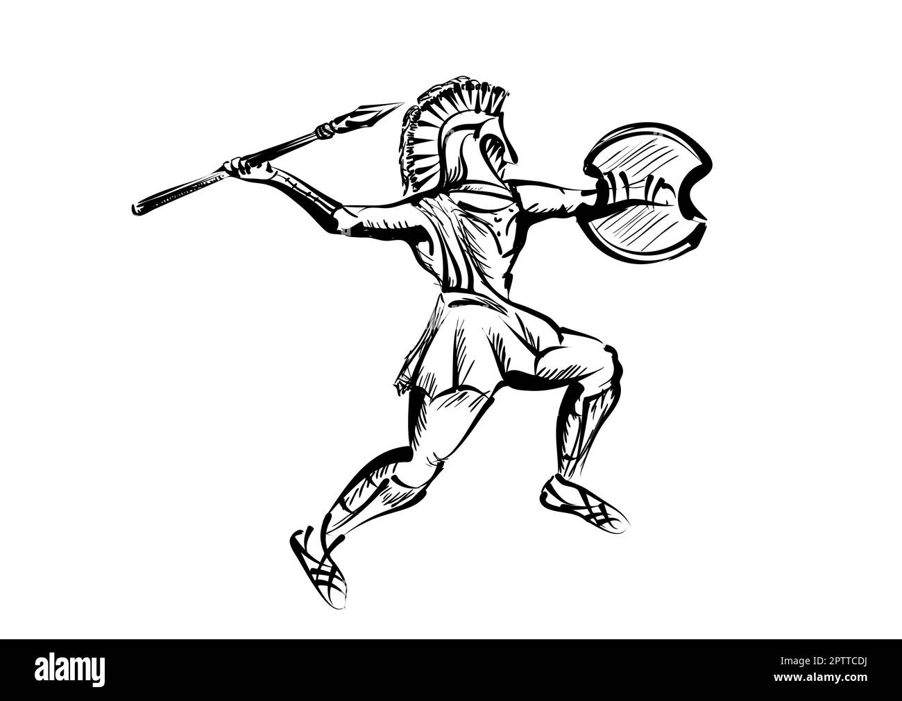 Gladiator Kriger Tegning Roman Gladiator Drawing Fotos Und