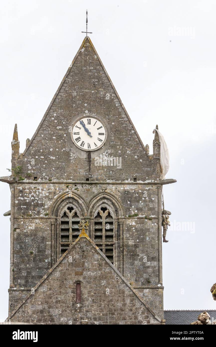 Kirche,wo,während,amerikanische Flugzeugoperation,US-Fallschirmjäger ...