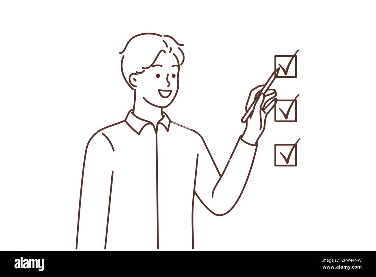 Aufgaben erledigen Stock-Vektorgrafiken kaufen - Alamy