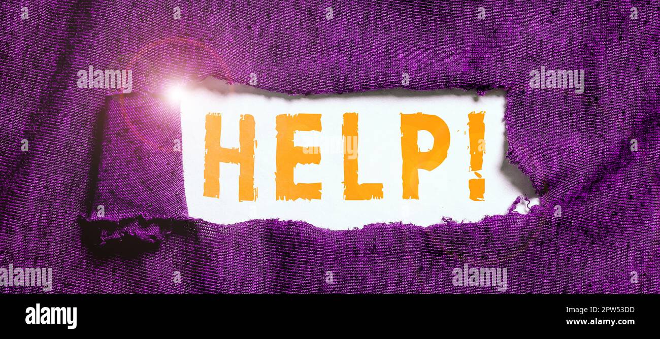 Schild mit Hilfe, Geschäftsansatz erleichtern es jemandem, etwas zu tun ...