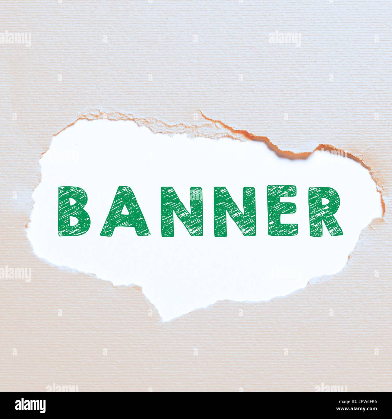 Schild mit Banner, Wort für Long Strip Cloth mit Slogan oder Design an ...