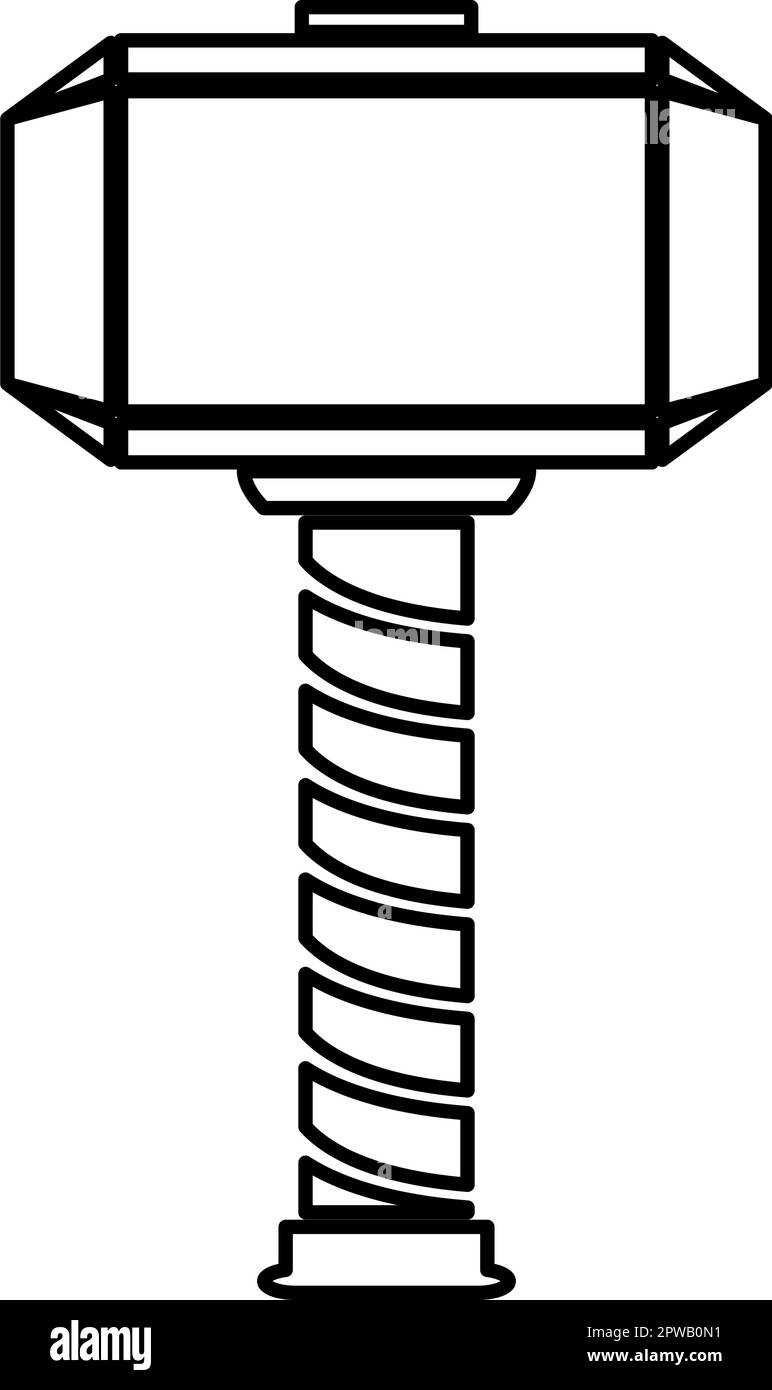 Thors Hammer Thor Mjolnir viking skandinavische Mythologie Superheld ...