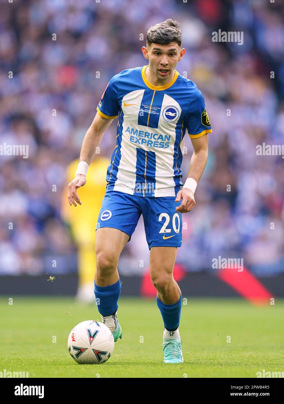 Julio Enciso von Brighton und Hove Albion im Halbfinalspiel des ...