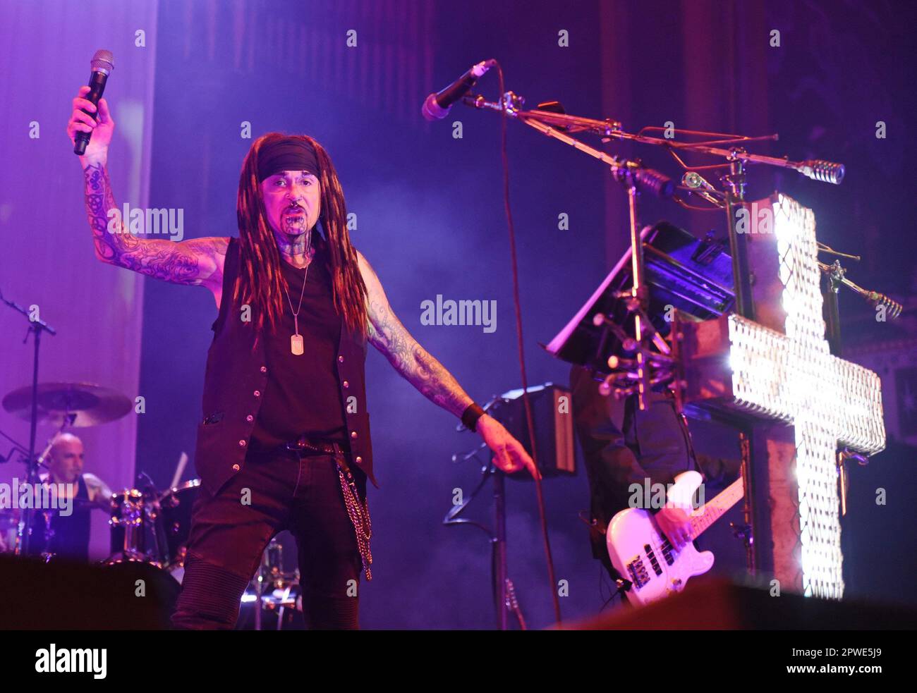 Atlanta, GA, USA. 29. April 2023. Al Jourgensen, Ministerium auf der ...