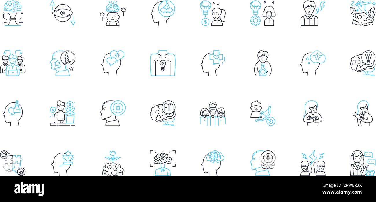 Lineare Symbole für emotionale Unterstützung festgelegt ...