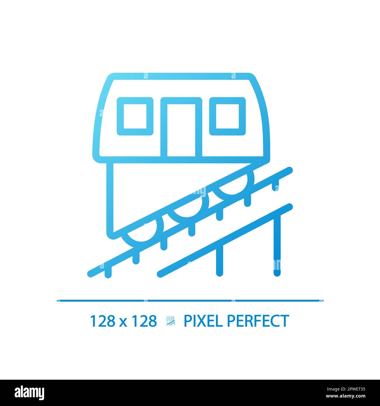 Incline railway Stock-Vektorgrafiken kaufen - Alamy