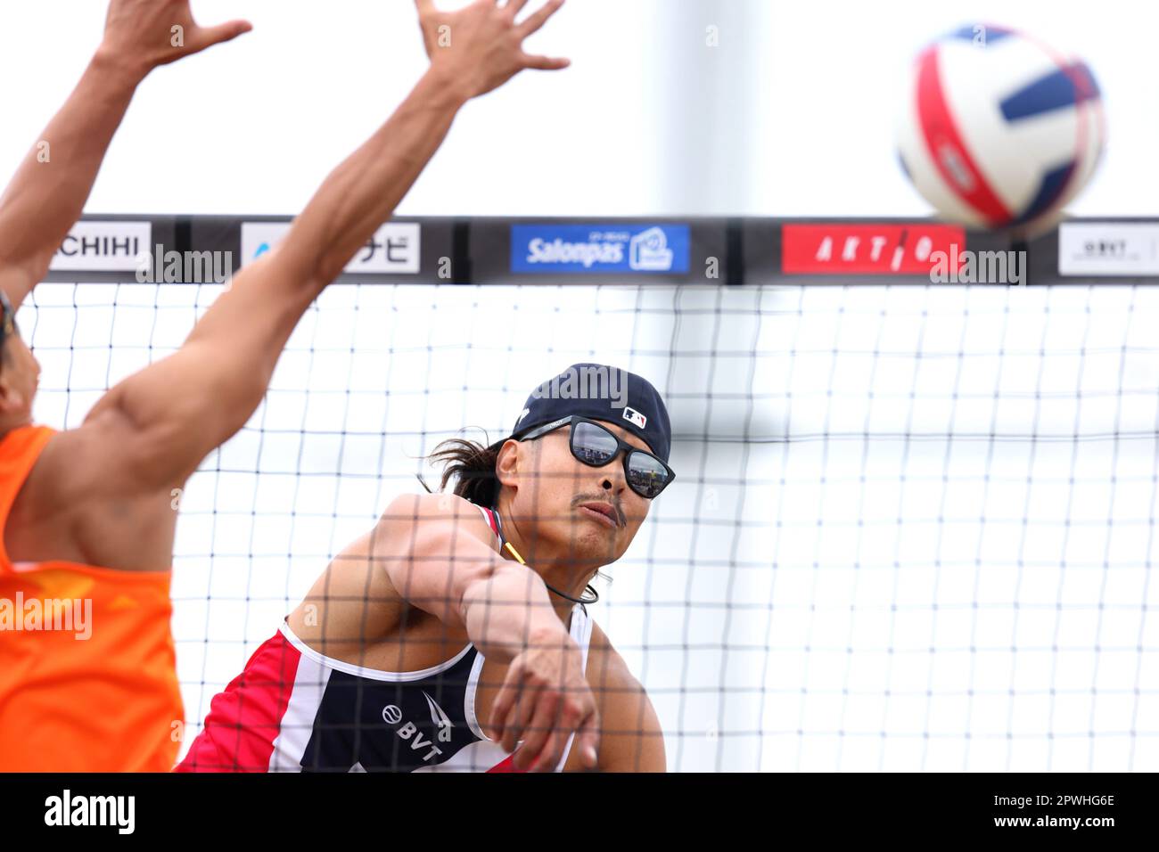 Tachihi Beach, Tokio, Japan. 29. April 2023. Yoshiumi Hasegawa, 29 ...