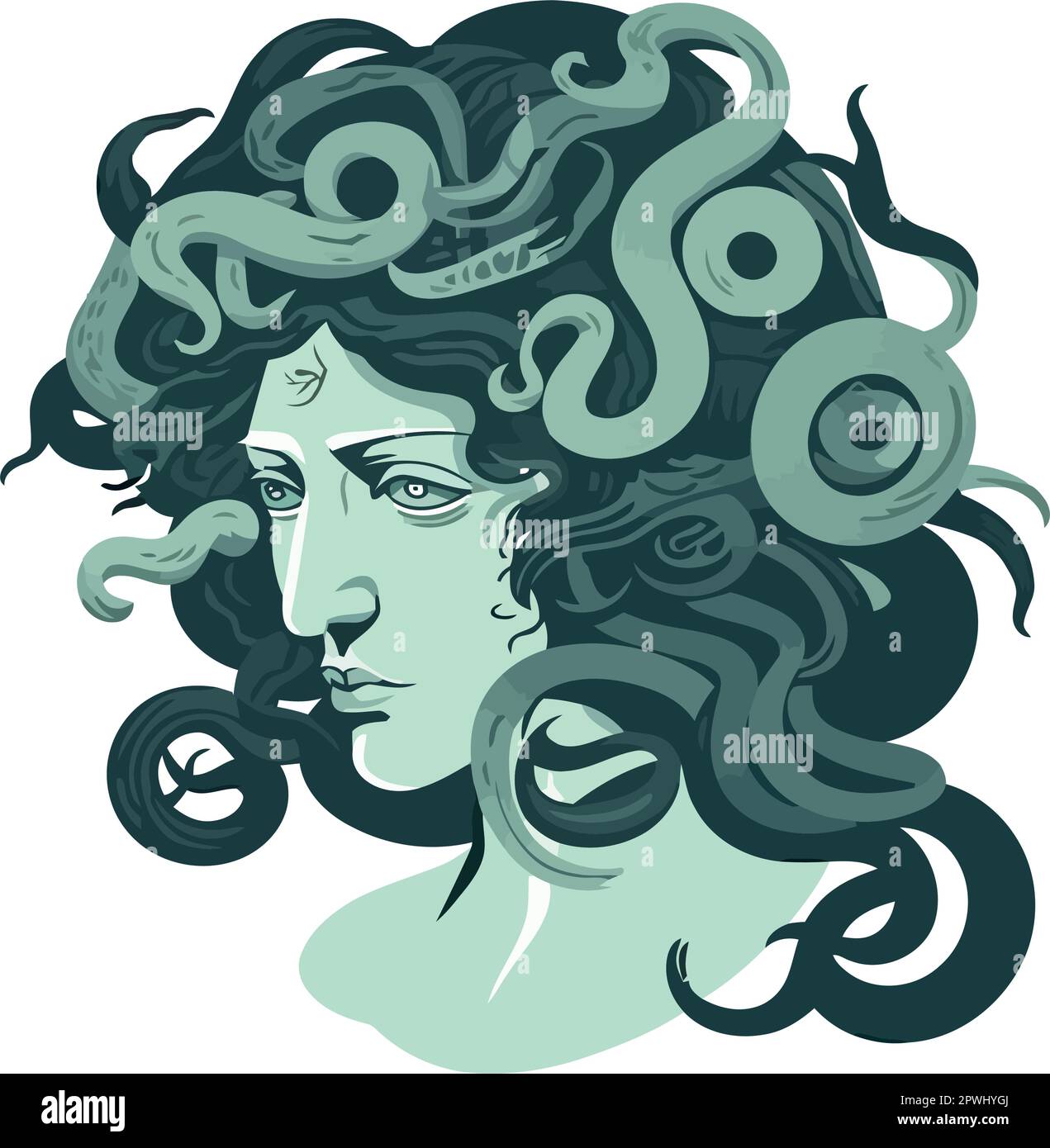Statua greca medusa Ausgeschnittene Stockfotos und -bilder - Alamy