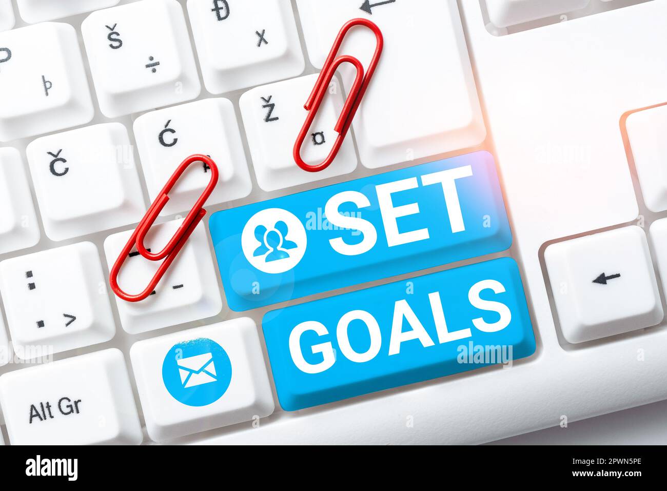 Textzeichen mit „Ziele festlegen“ und „Wort“ für die Definition oder ...