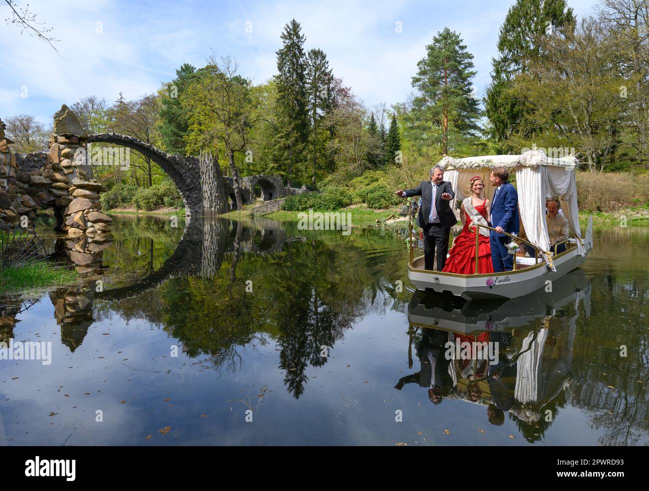 Gablenz, Deutschland. 01. Mai 2023. Michael Kretschmer (CDU, r ...