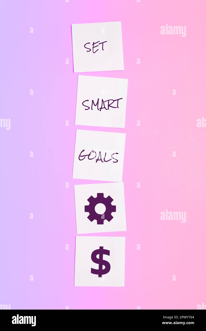 Konzeptunterschrift Smart Goals setzen, Unternehmensübersicht ... Konzeptunterschrift Smart Goals setzen, Unternehmensübersicht ...