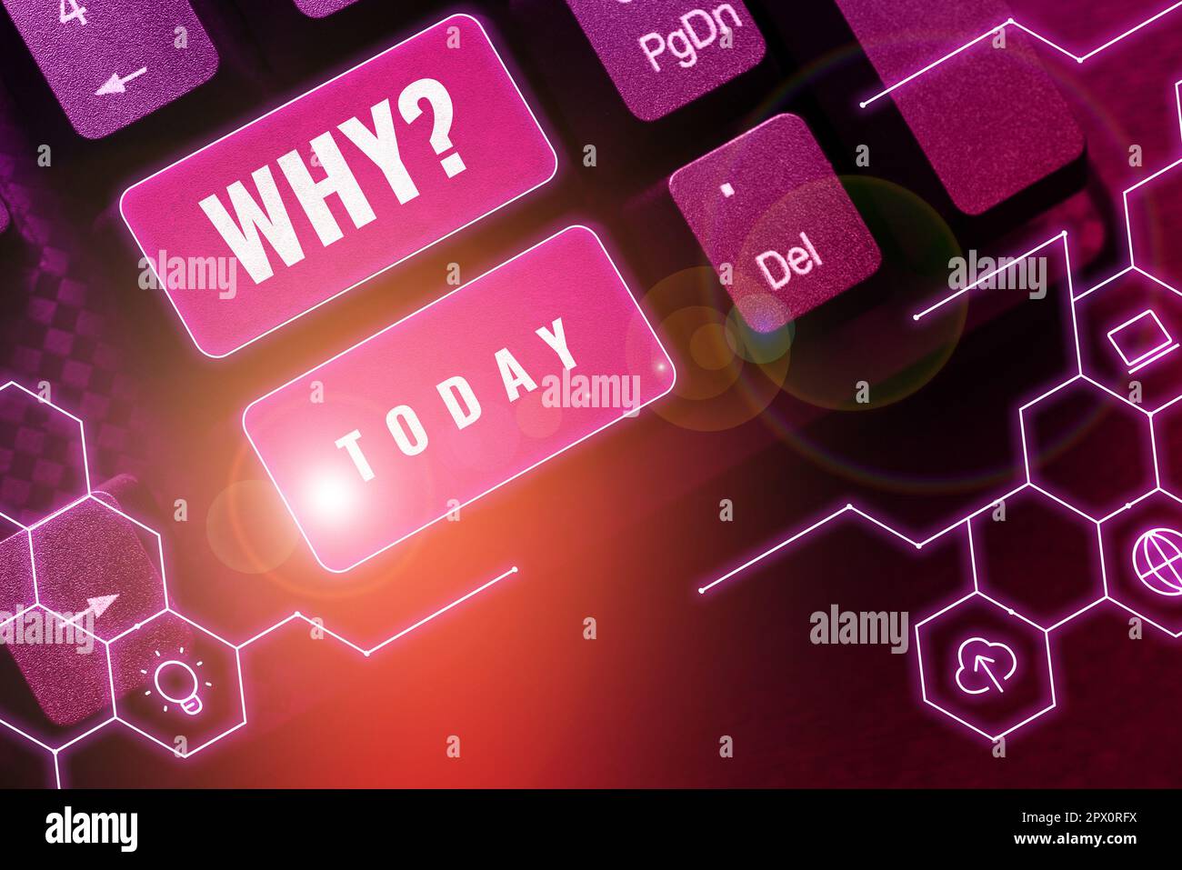 Inspiration mit dem Schild „Warum“, Konzept bedeutet „nach welchem ...