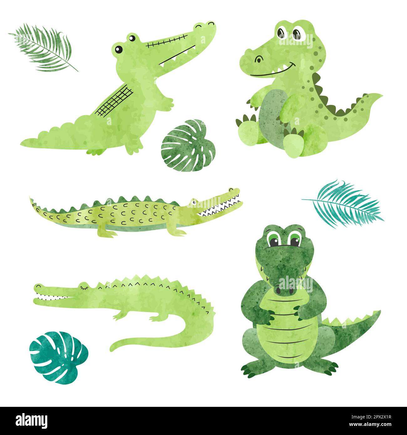 Krokodile alligatoren reptilien Stock-Vektorgrafiken kaufen - Alamy