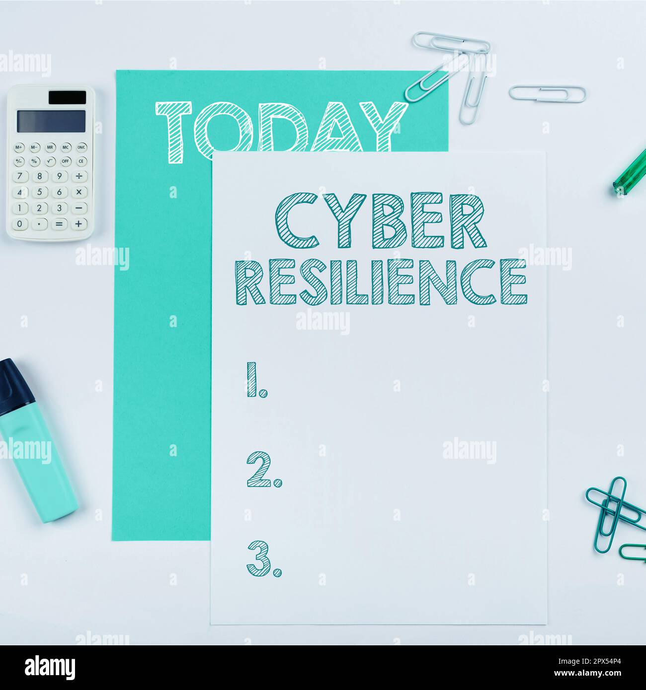 Schild zeigt Cyber Resilience, Internet Concept (Cyber-Resilienz ...