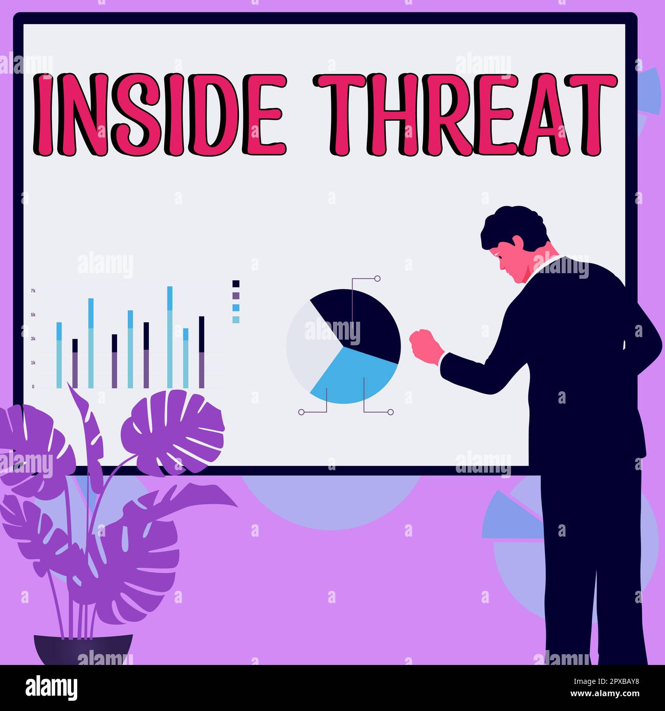 Handschriftliches Schild in Bedrohung, Konzept bedeutet Information ...