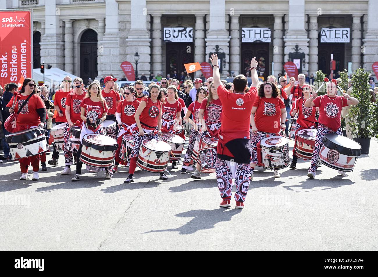 Wien, Österreich. 1. Mai 2023. Letzte Rallye der SPÖ-Feierlichkeiten ...