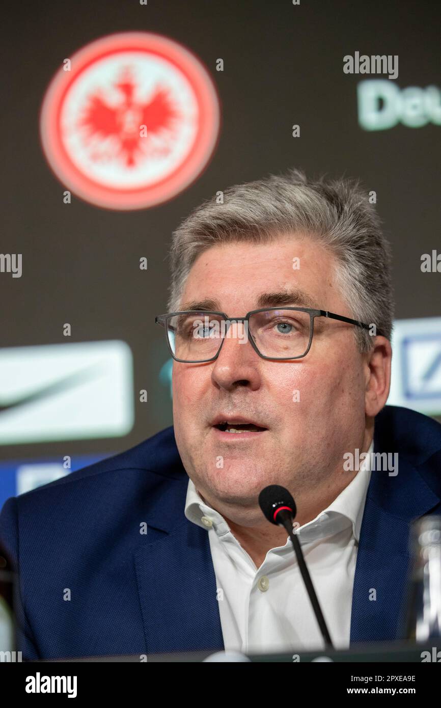 02. Mai 2023, Hessen, Frankfurt/Main: Axel Hellmann, Sprecher des ...