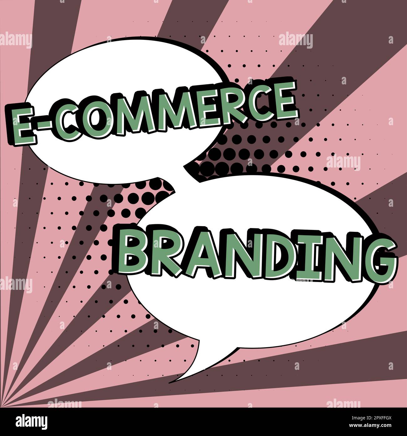 Inspiration mit dem Zeichen-E-Commerce-Branding und dem Geschäftsansatz ...