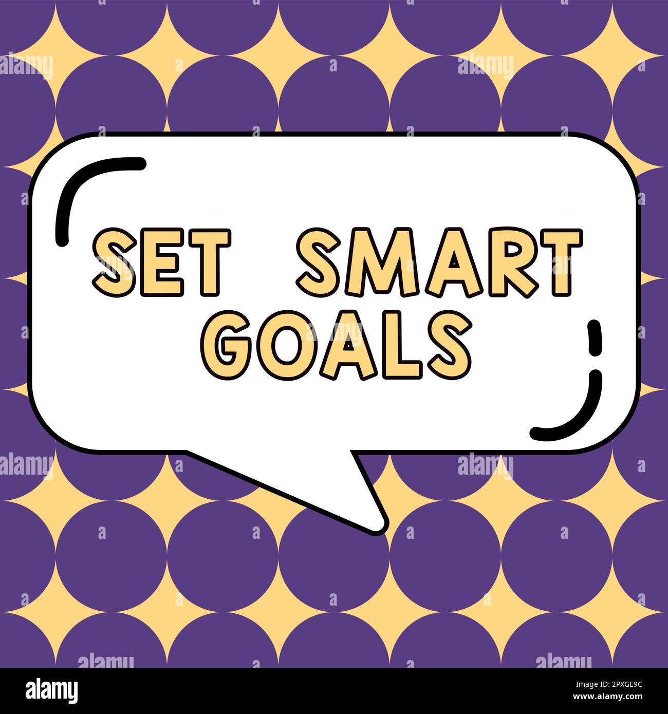 Schreiben mit Text Smart Goals setzen, Konzept Bedeutung erreichbare ...