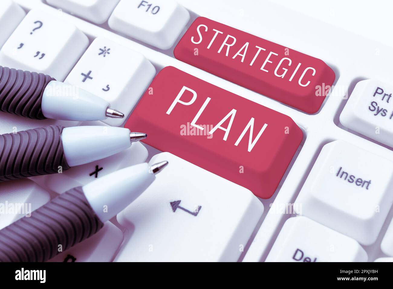 Schreiben mit Text Strategieplan, Geschäftskonzept Ein Prozess, bei dem ...