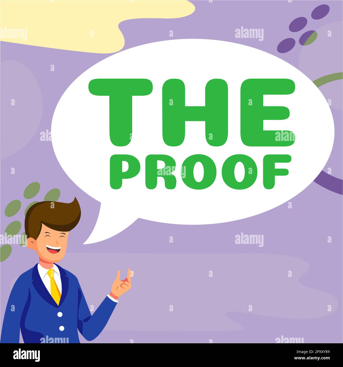 Handschriftliche Texterstellung der Beweis, der Geschäftsansatz, ist ...