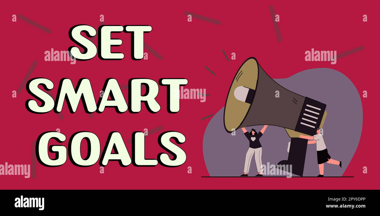 Konzeptunterschrift Smart Goals setzen, Unternehmensübersicht ... Konzeptunterschrift Smart Goals setzen, Unternehmensübersicht ...