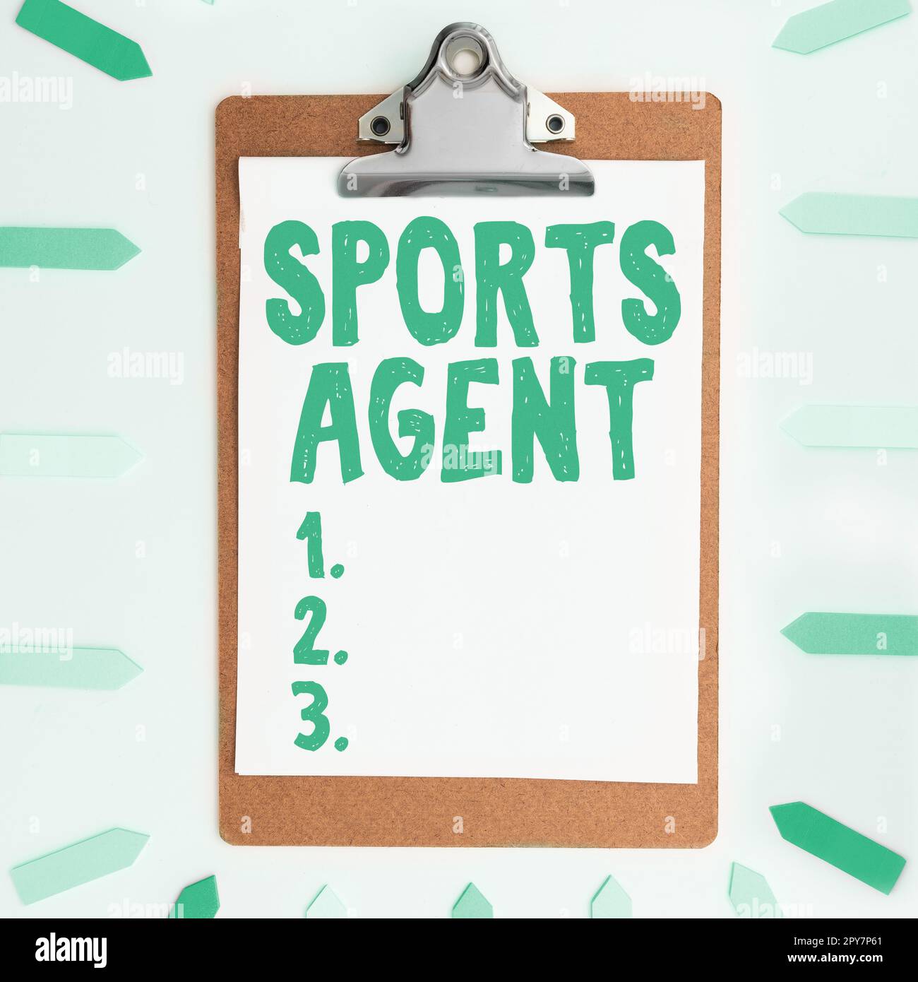 Inspiration mit Schild „Sports Agent“. Ein Mitarbeiter für die ... Inspiration mit Schild „Sports Agent“. Ein Mitarbeiter für die ...
