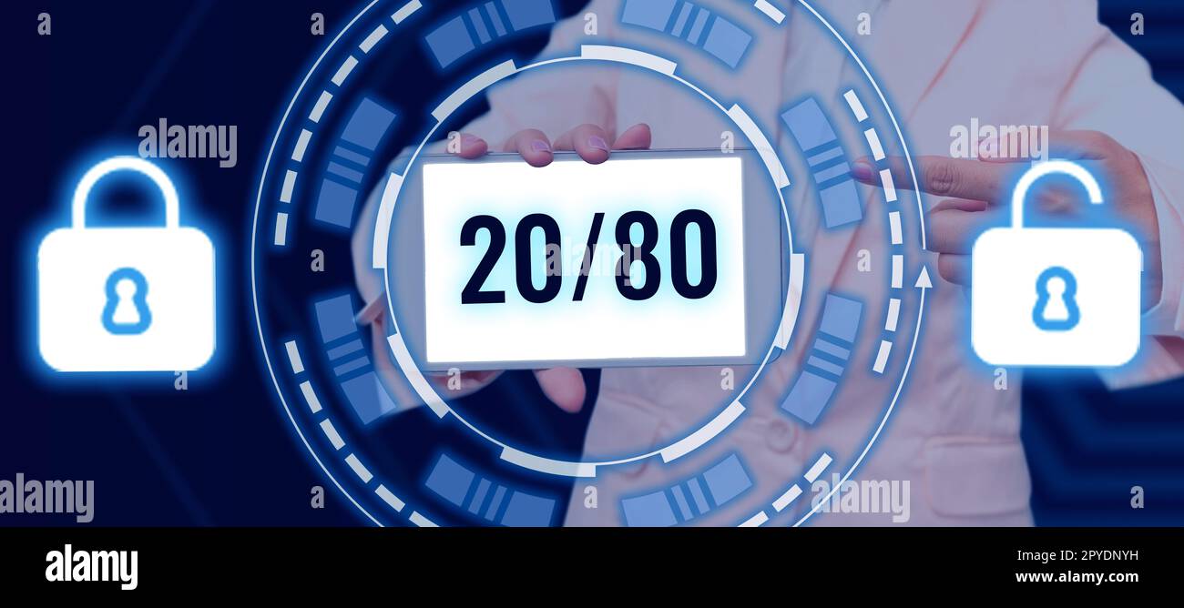 Inspiration mit Zeichen 80 bis 20. Pareto-Prinzip der Faktorsparsität ...