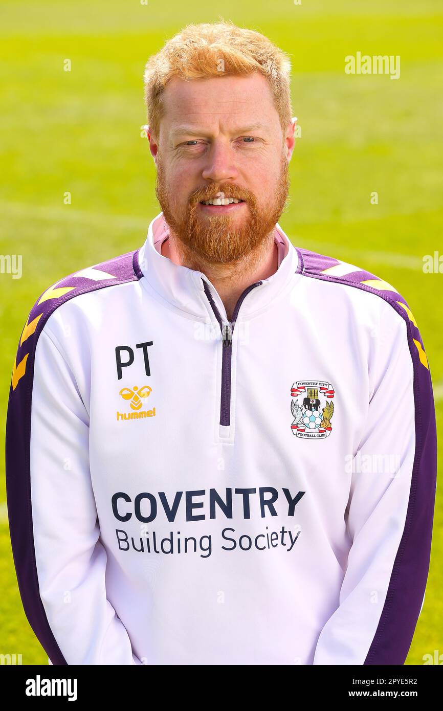 Paul Travis, Performance Analyst von Coventry City, bei einem Fotoanruf ...