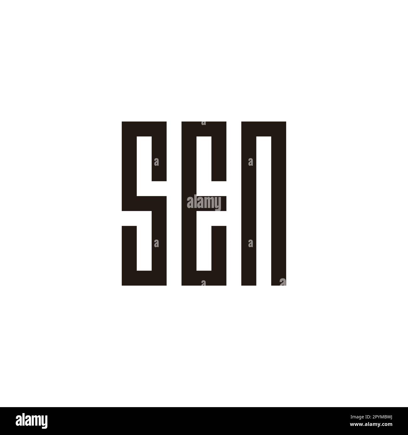 Logotipo de la letra sen -Fotos und -Bildmaterial in hoher Auflösung ...