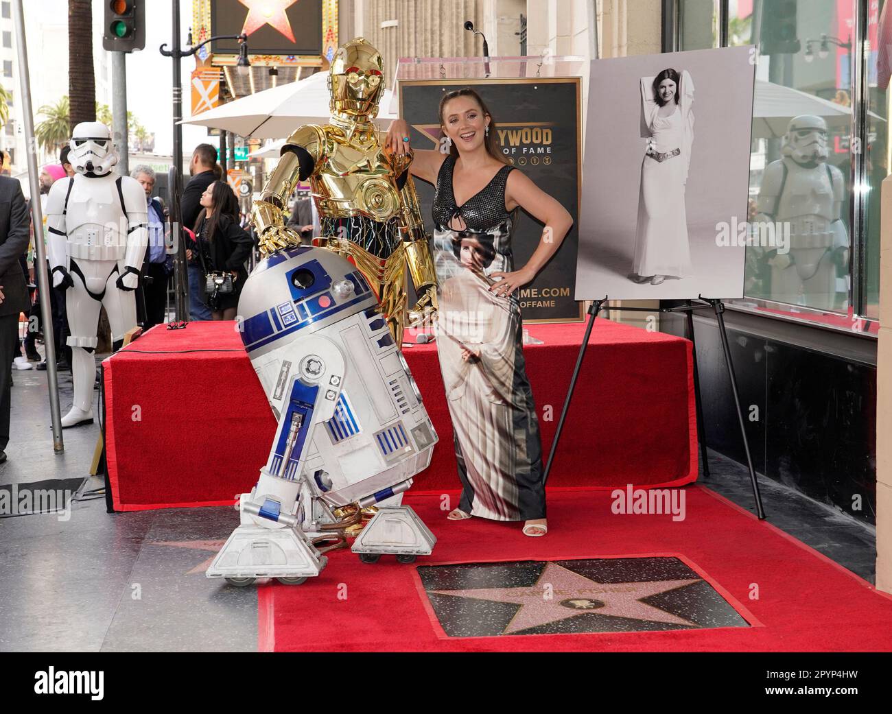 Billie Lourd, daughter of the late actress Carrie Fisher, pictured at ...