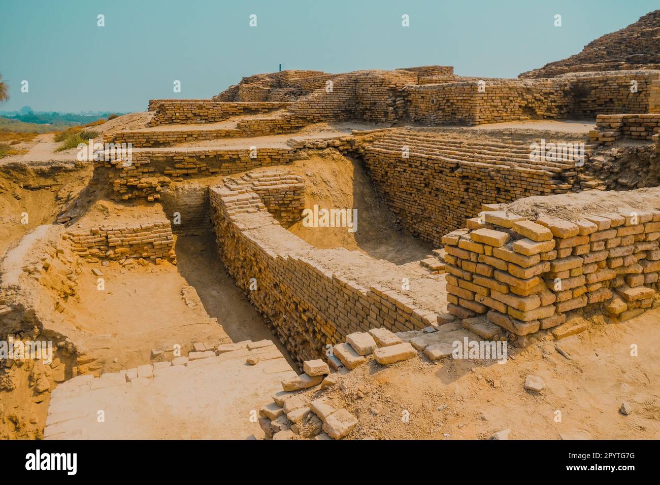 Mohenjo Daro, Sindh Pakistan - 28. Februar 2023: Indus-Zivilisation Der ...