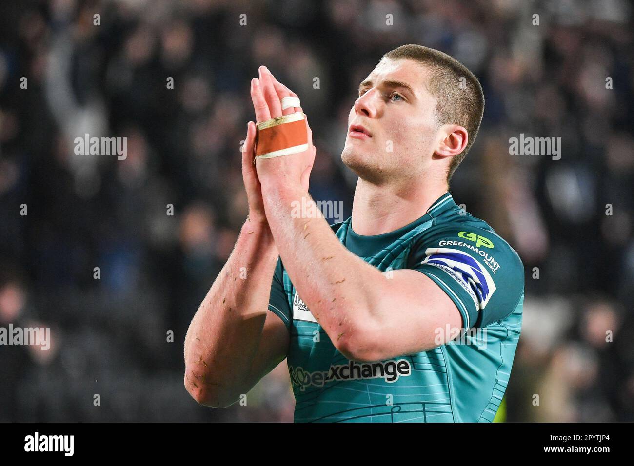 Hull, England - 4. Mai 2023 - Ethan Havard of Wigan Warriors Rugby ...