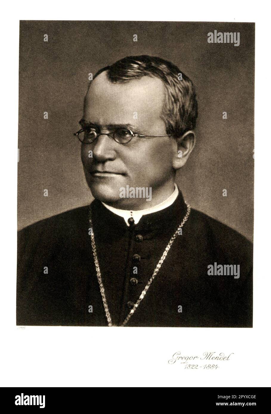 Gregor Johann Mendel (1822-1884), Augustinischer Priester, Lehrer und ...