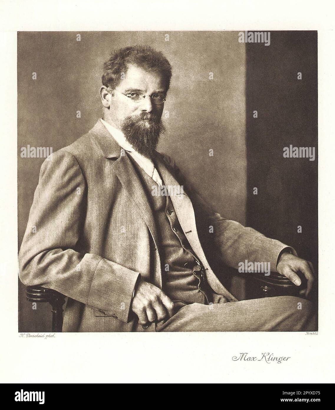 Max Klinger (1857-1920), deutscher Maler, Grafiker und Bildhauer ...