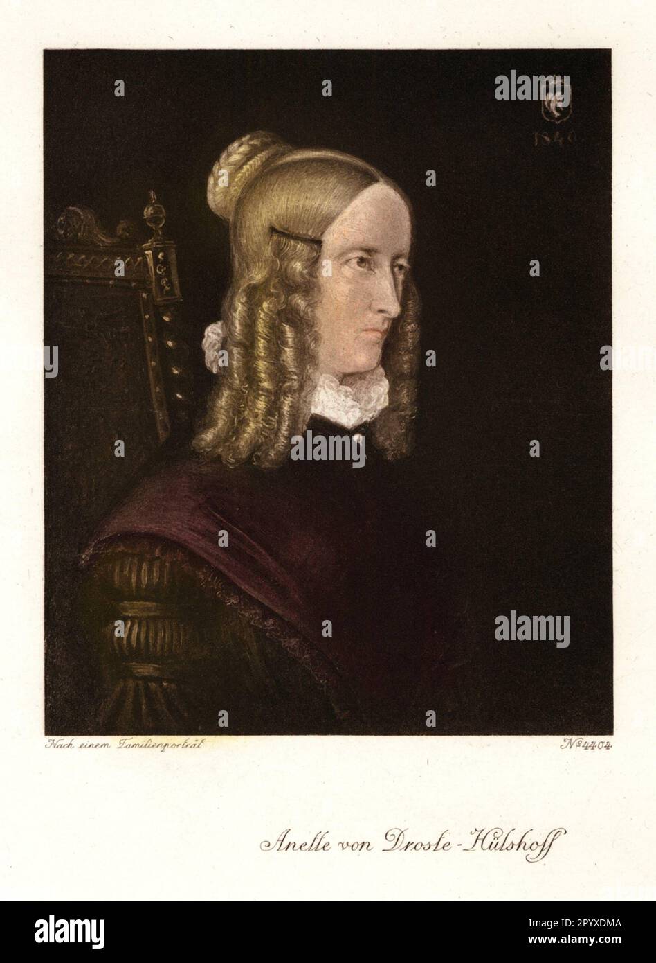 Annette (Anna Elisabeth) Freiin von Droste-Hülshoff (1797-1848 ...