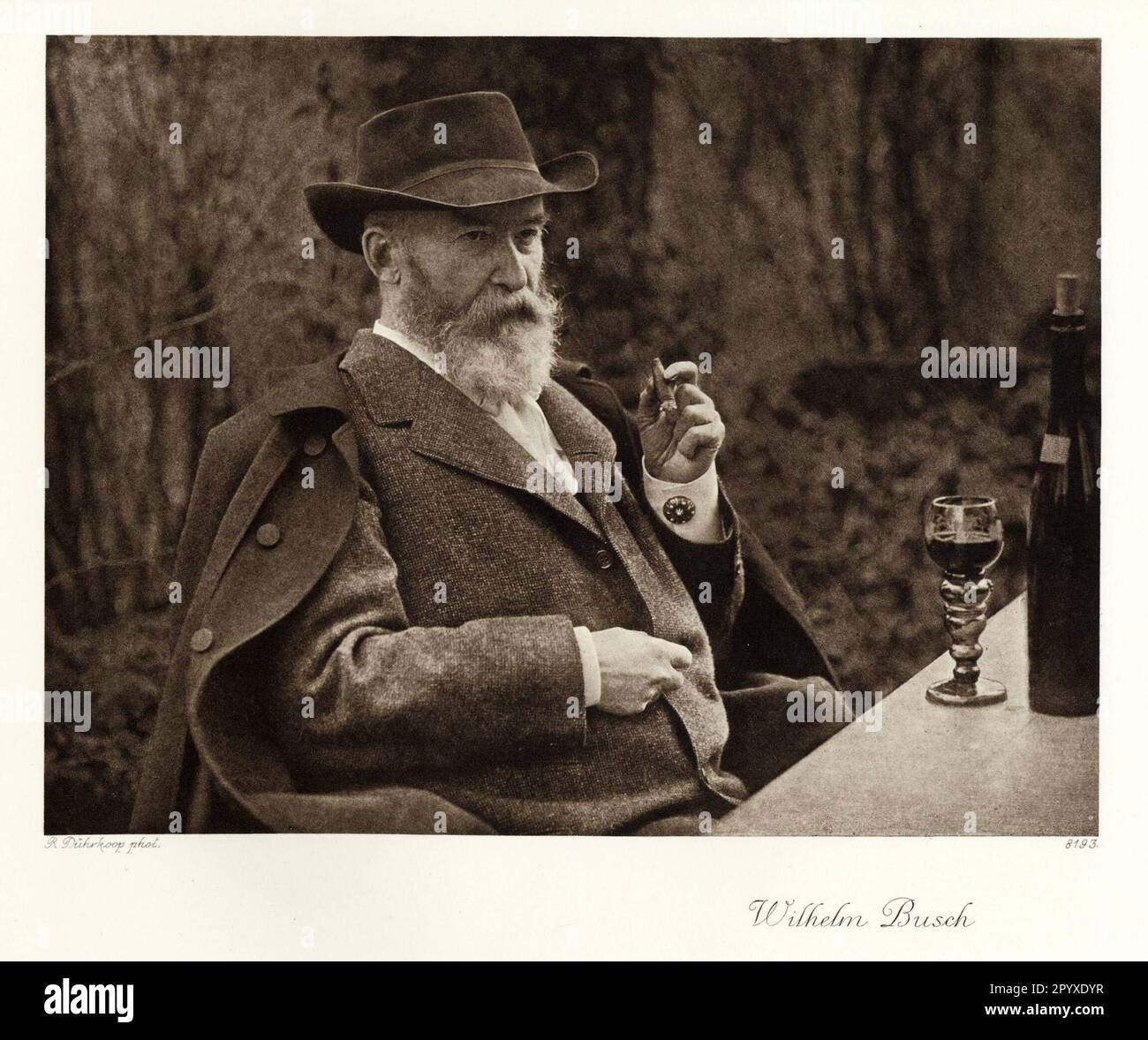 Wilhelm Busch (1832-1908), deutscher Schriftsteller, Maler und Zeichner ...