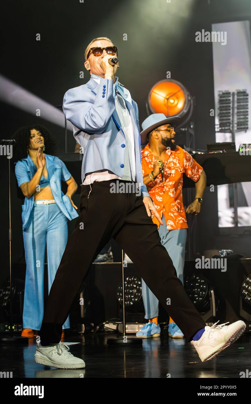 Mailand Italien. 03. Mai 2023 Der amerikanische Rapper MACKLEMORE tritt ...