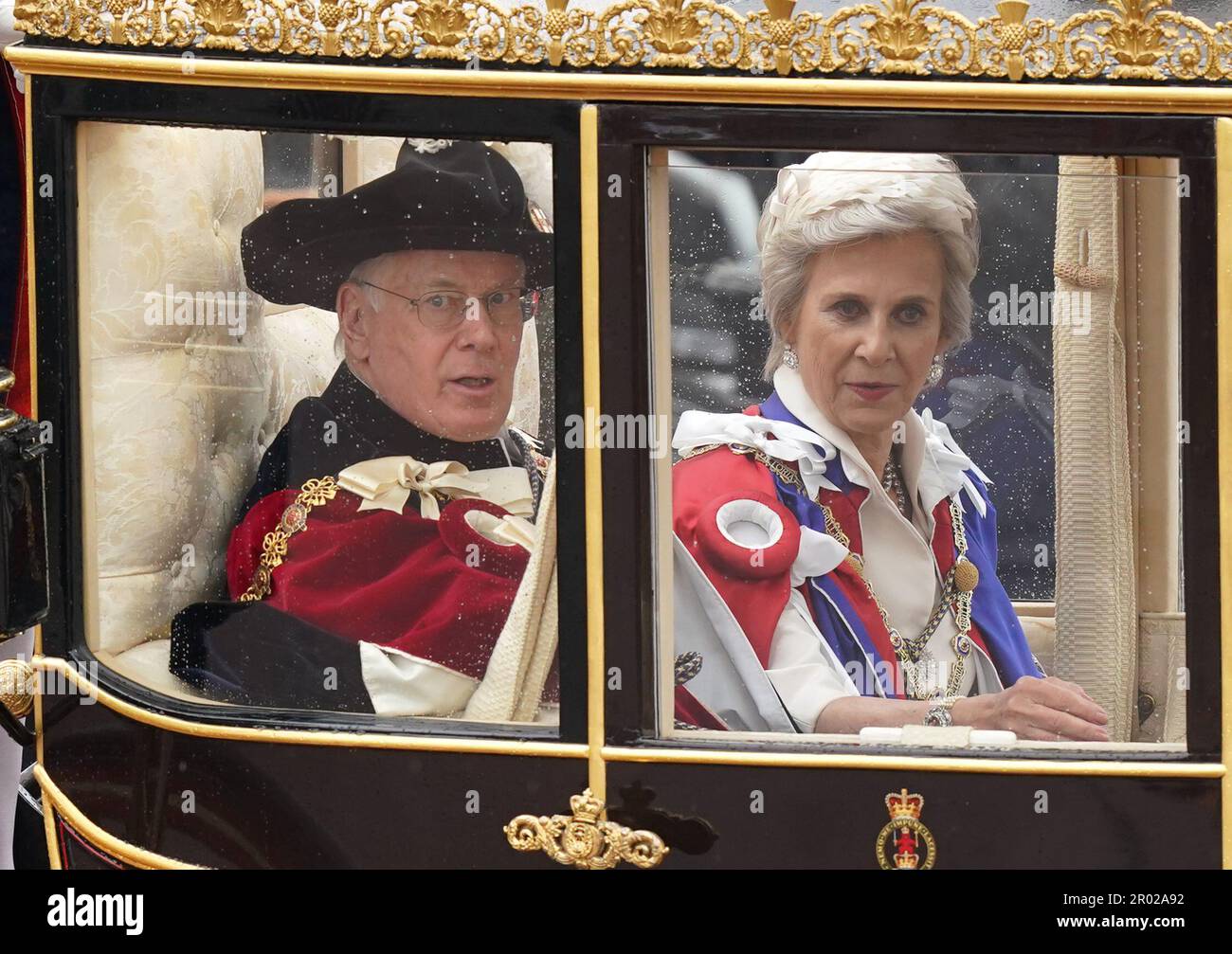 Der Herzog von Gloucester und die Herzogin von Gloucester in der ...