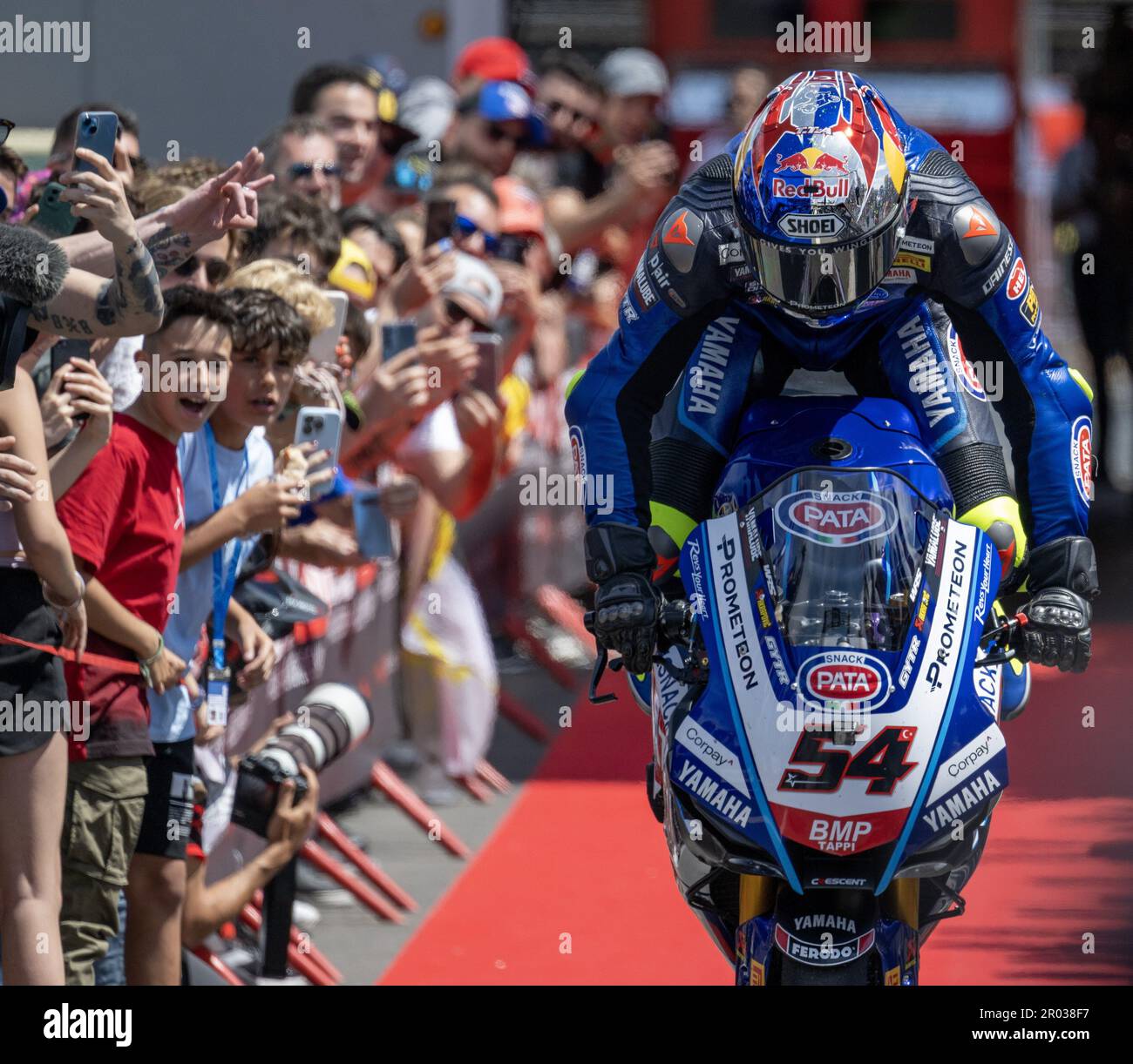 Barcellona, Spanien. 06. Mai 2023. Nr. 54 Toprak Razgatlioglu TUR Yamaha YZF R1 Yamaha WorldSBK ...