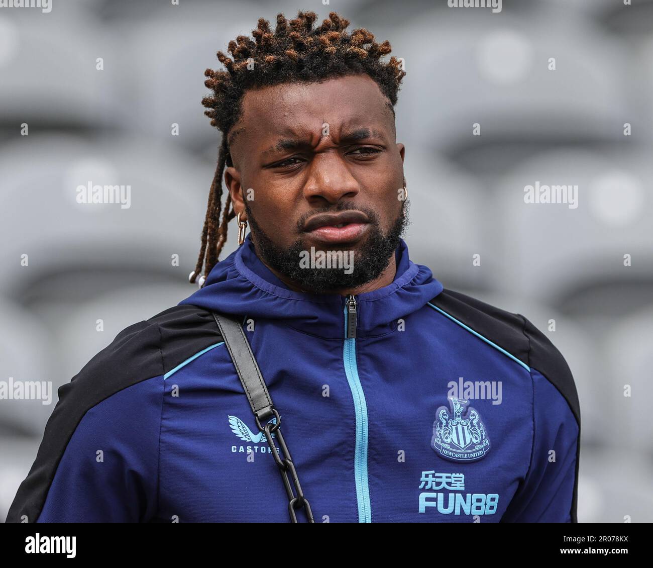 Allan Saint-Maximin #10 von Newcastle United erscheint während des ...