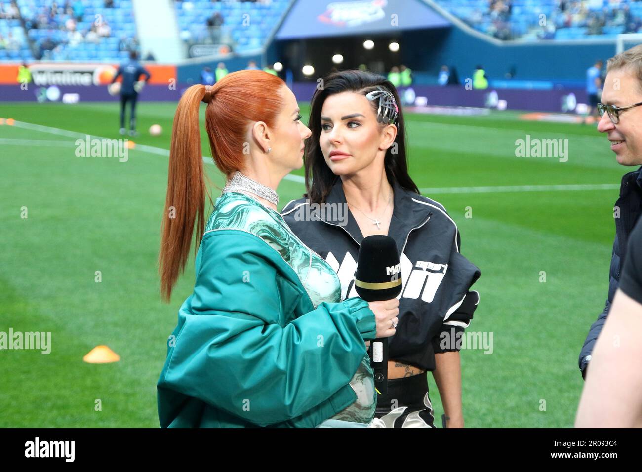 St. Petersburg, Russland, 7. Mai 2023: Fußball. Russische Premier League 2022/2023. Zenit FC ...