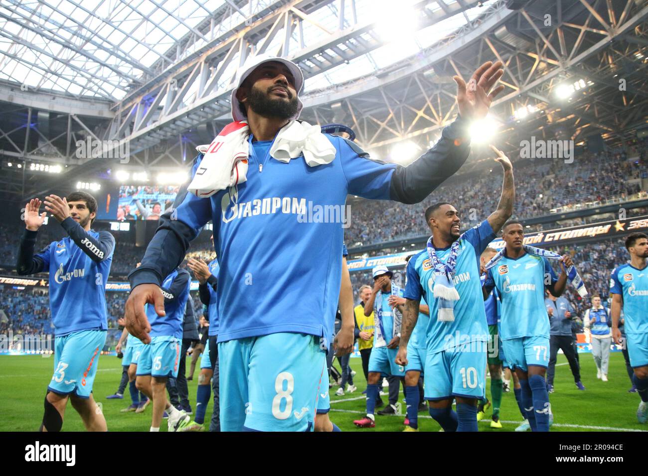 St. Petersburg, Russland, 7. Mai 2023: Fußball. Russische Premier ...