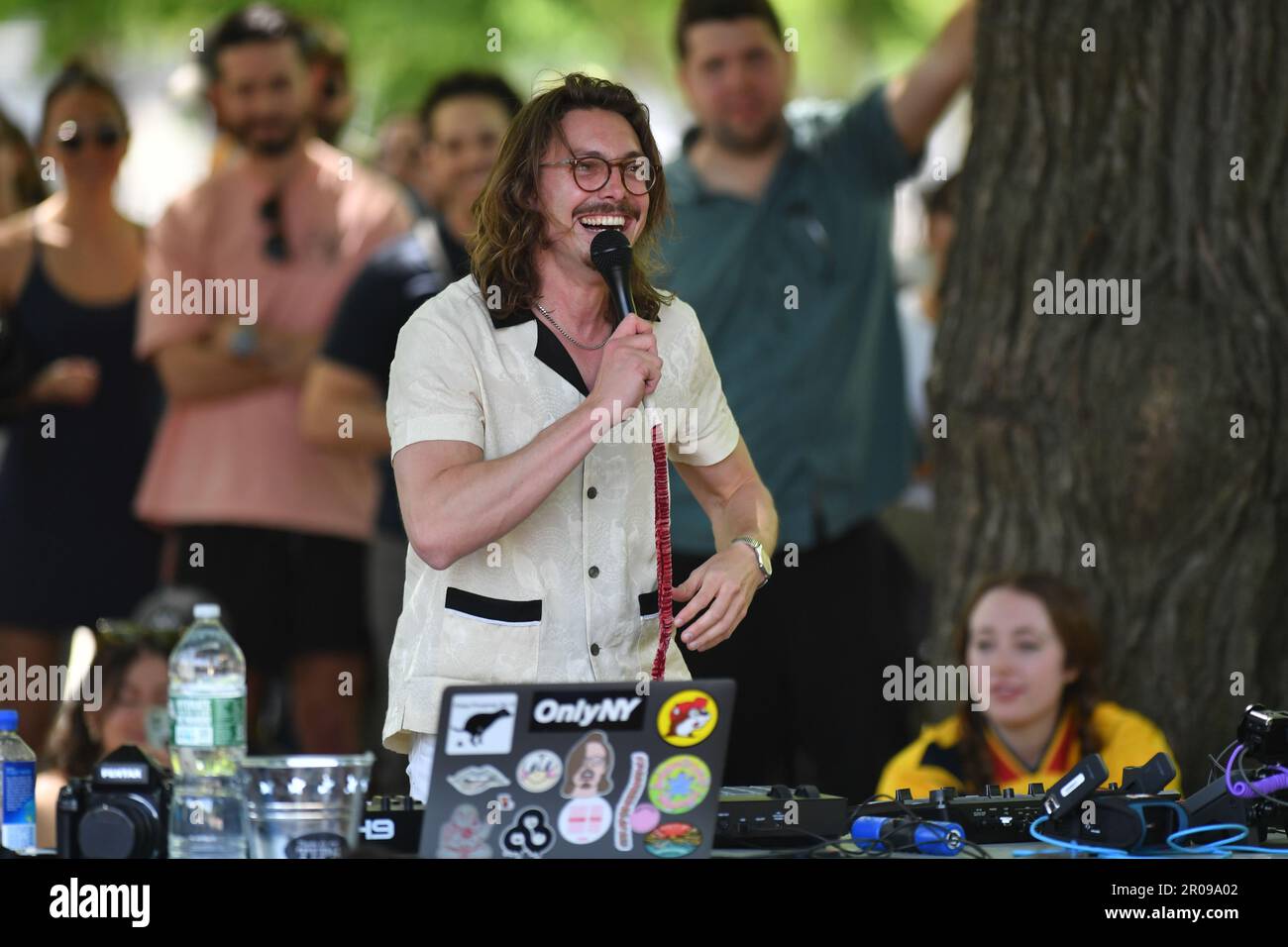 Der elektronische Musiker Marc Ribellet führt am 7. Mai 2023 in New ...