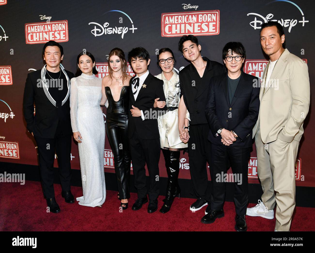 Actors Chin Han, left, Yeo Yann Yann, Sydney Taylor, Ben Wang, Michelle ...