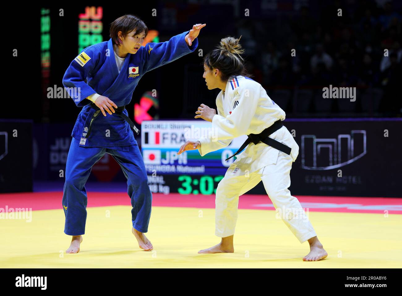 (L-R) Natsumi Tsunoda (JPN), Shirine Bouuti (FRA), 7. MAI 2023 -Judo : World Judo Championships ...
