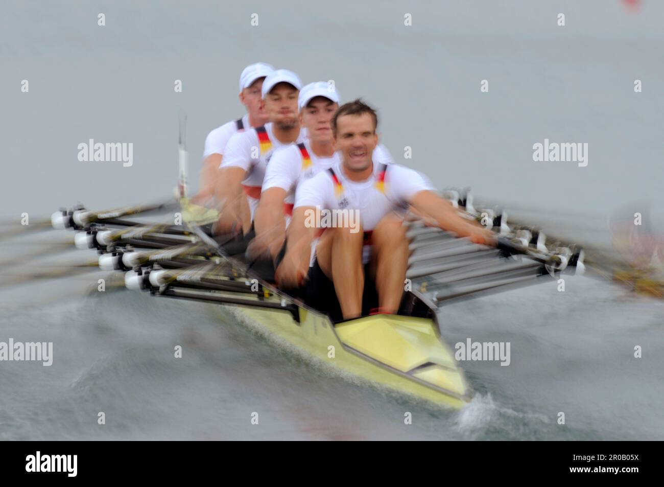 Der Deutsche Männer Doppelvierer vom Bug zum Heck :Stefan Krüger, Rene ...